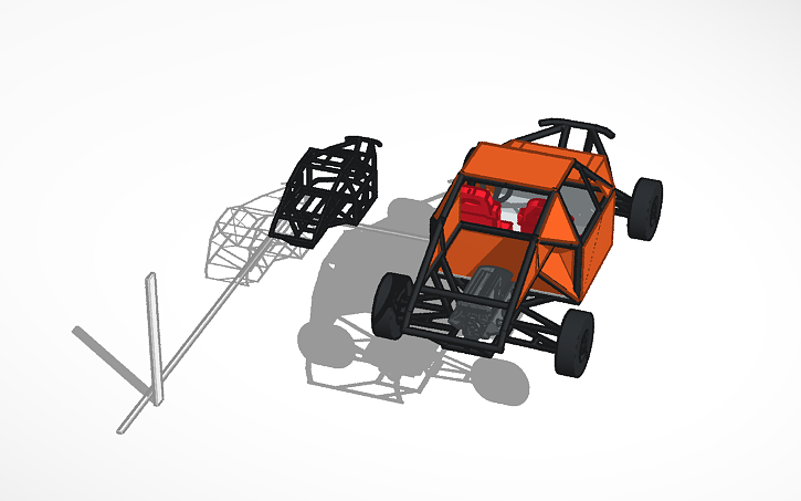 3D design Buggy Roll cage - Tinkercad