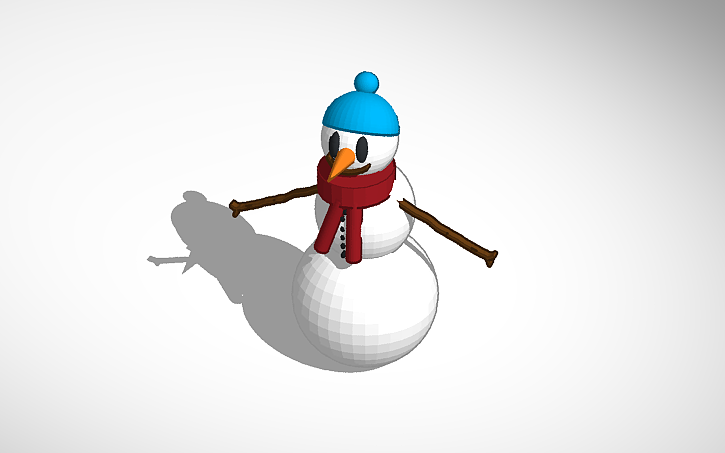 3D design Walking Mode (Snowman) | Tinkercad