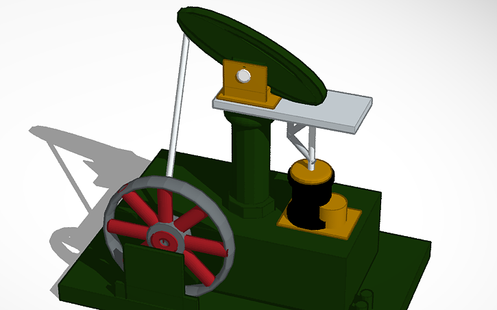 3D design Steam Engine - Tinkercad