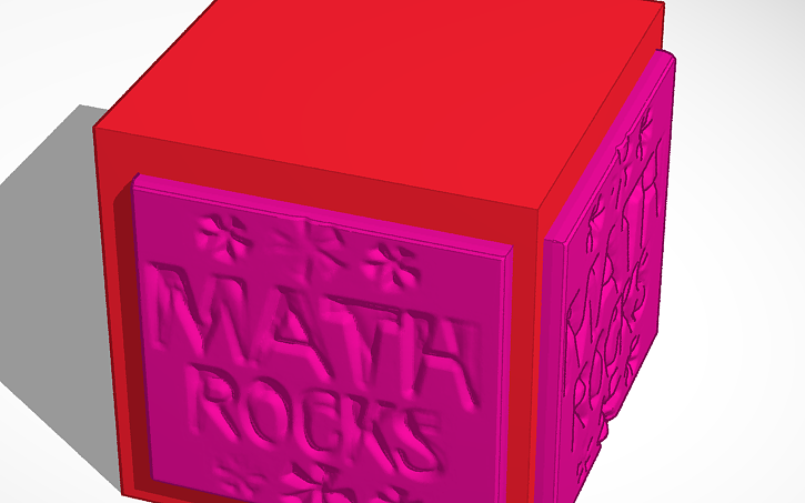 3D design Math Rocks Dice | Tinkercad