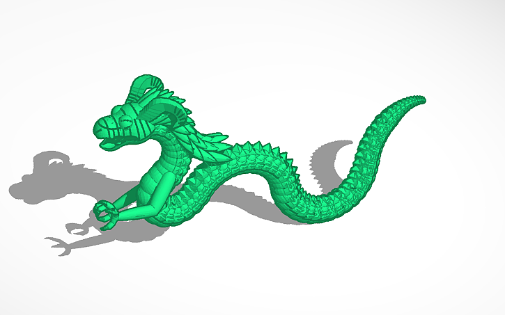 3D design dragon - Tinkercad
