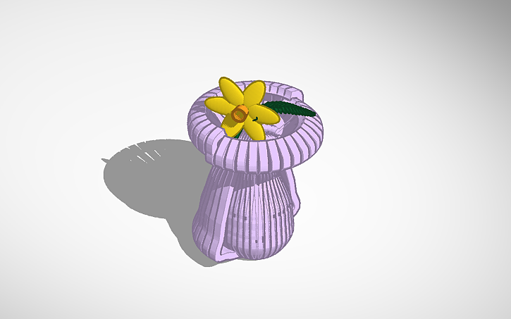 3D design Flower in pot! - Tinkercad