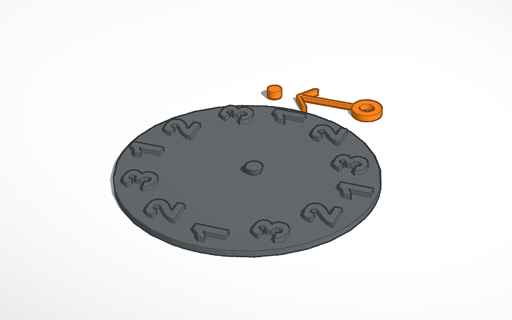 3D design Game Spinner - Tinkercad