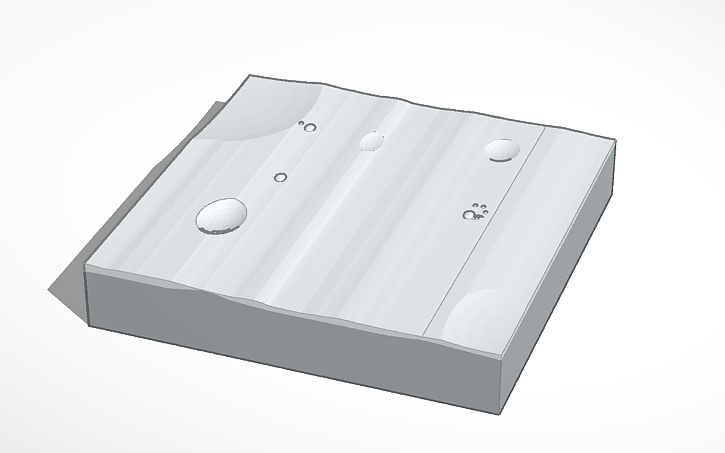 3D design Lunar Surface - Tinkercad