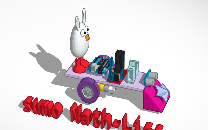 3D design sumo robot - Tinkercad