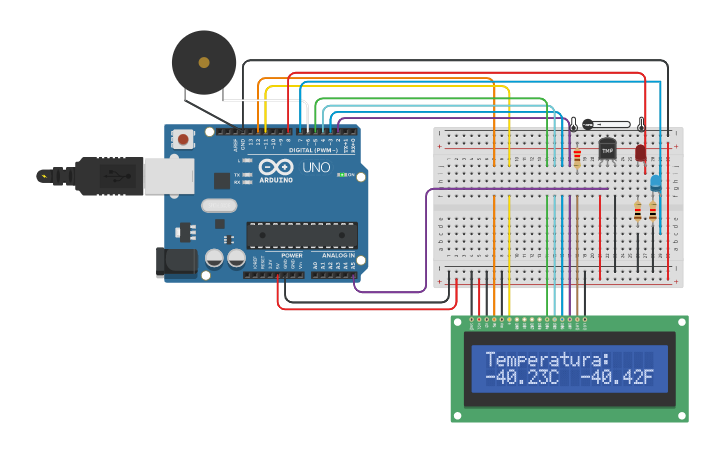 Circuit design 2 QUESTAO Lista de exercicíos | Tinkercad