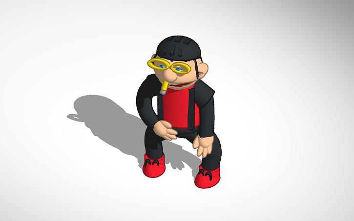 3D design jeffy the rapper - Tinkercad