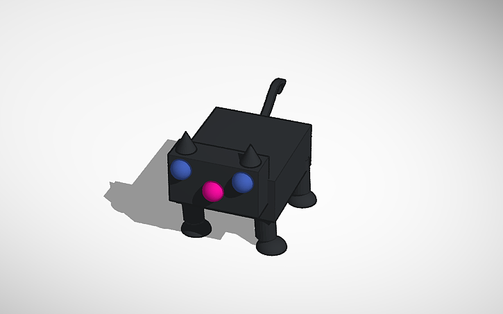 3D design cat - Tinkercad