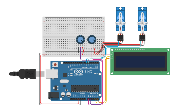 Circuit design Багаев Марк ДЗ Моторы | Tinkercad