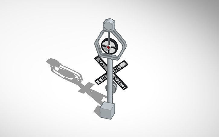 3D design Wigwag railroad crossing | Tinkercad