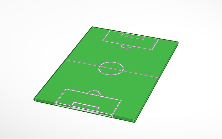 3D design Football Field - Tinkercad