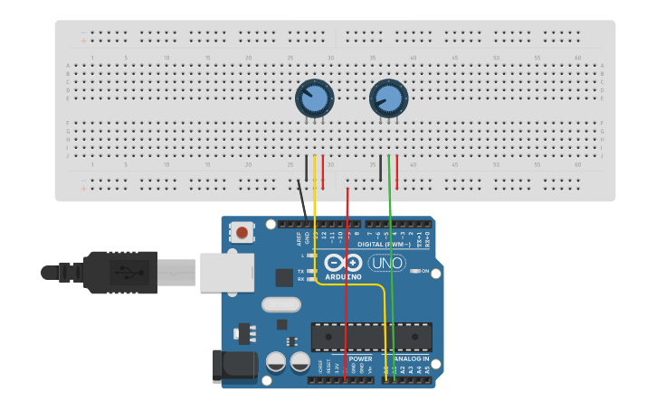 Circuit design Serial Communication I - Tinkercad