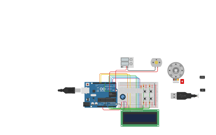 Circuit design Pump module - Tinkercad