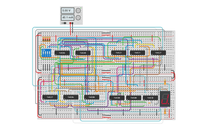 Circuit Design Practica De Laboratorio 4 Display Letras Tinkercad
