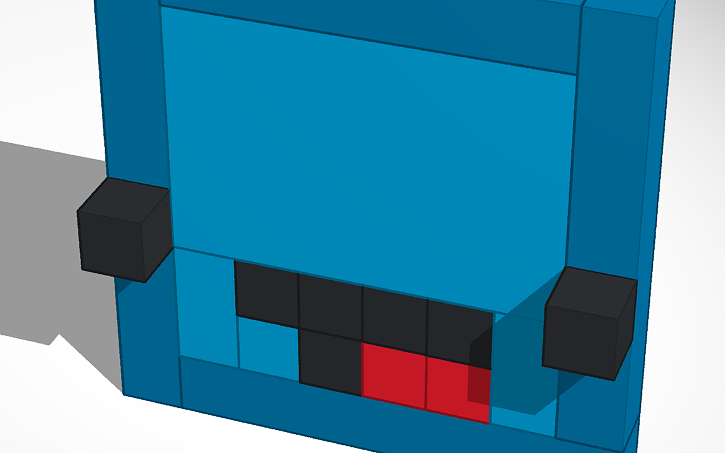 3D design Skeppy Face (Pixel Art) | Tinkercad