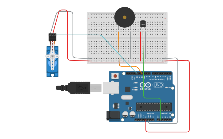 Circuit design Robot - Tinkercad