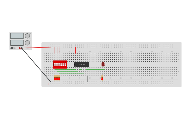 Circuit design Car Starter - Tinkercad