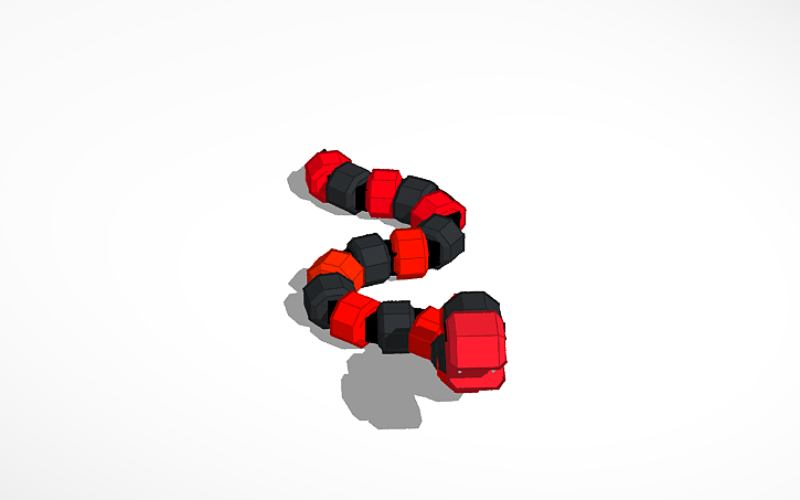 3D design SNAKE - Tinkercad