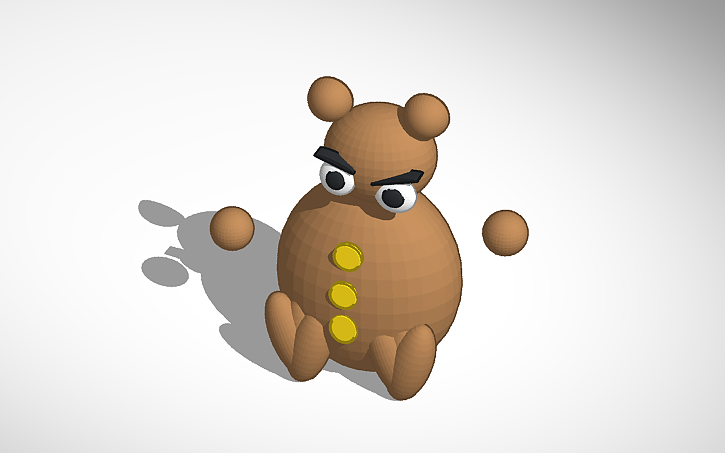 3D design Teddy Bear | Tinkercad