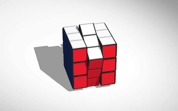 3D design Rubik's Cube - Tinkercad
