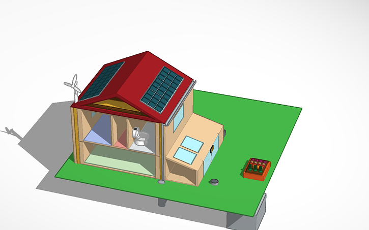 3D design A Sustainable Eco-Home | Tinkercad