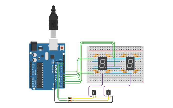 Circuit design TIMER ONE - Tinkercad
