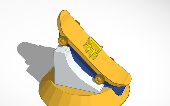 3D design Tech Deck Trophy | Tinkercad