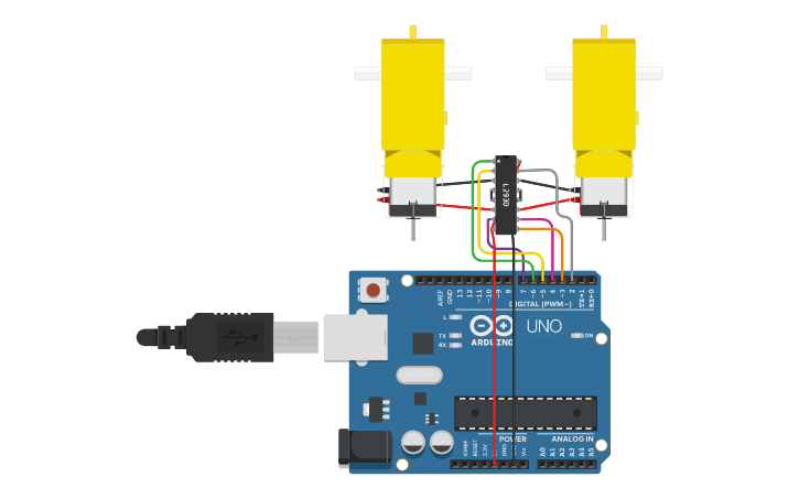 Tutorial Simulasi Pengendalian Motor Dc Dengan Arduino Dan L293d