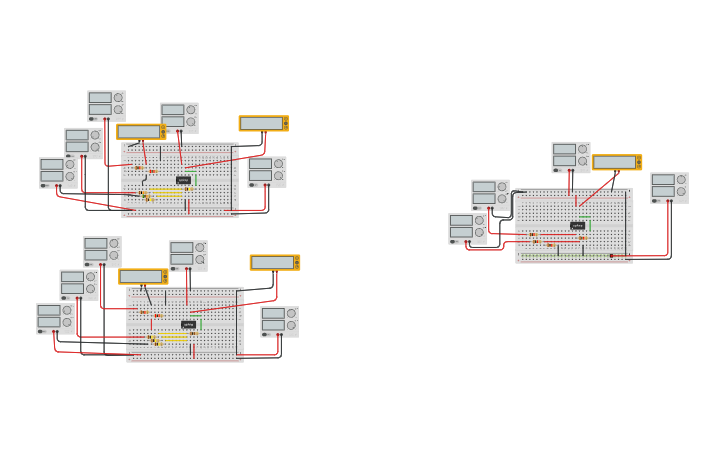 Circuit design Amplificador sumador inversor - Tinkercad