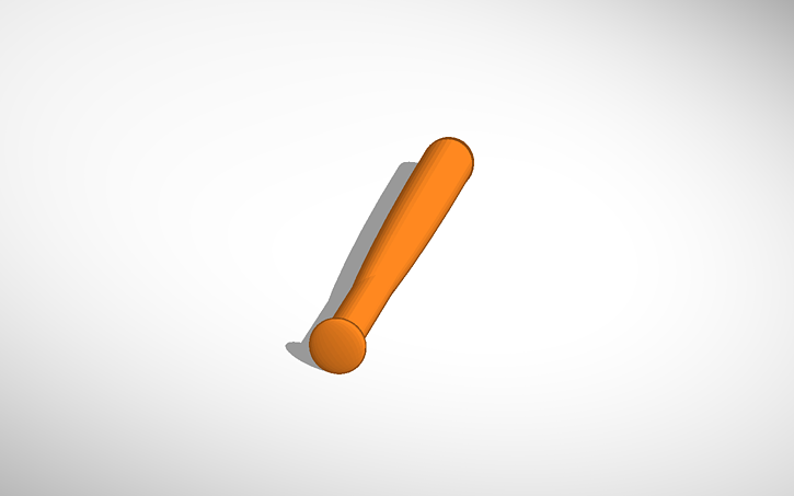 3D design Baseball Bat - Tinkercad