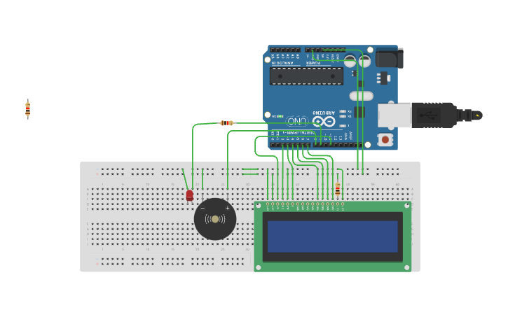 Circuit Design Driver Drowsiness Detection System Tinkercad