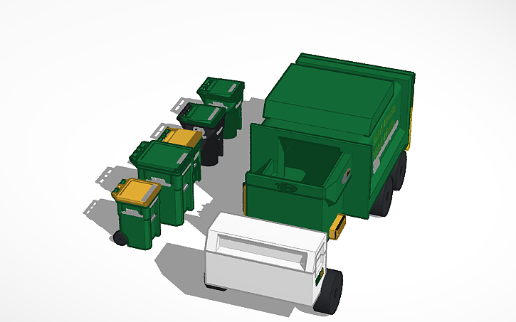 3D design Waste Management CNG Labrie Automizer - Tinkercad