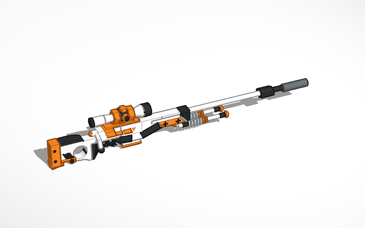 3D design AWP -AWM - Tinkercad