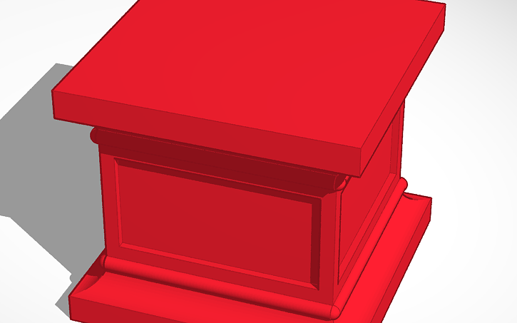 3D design Pedestal 1 - Tinkercad