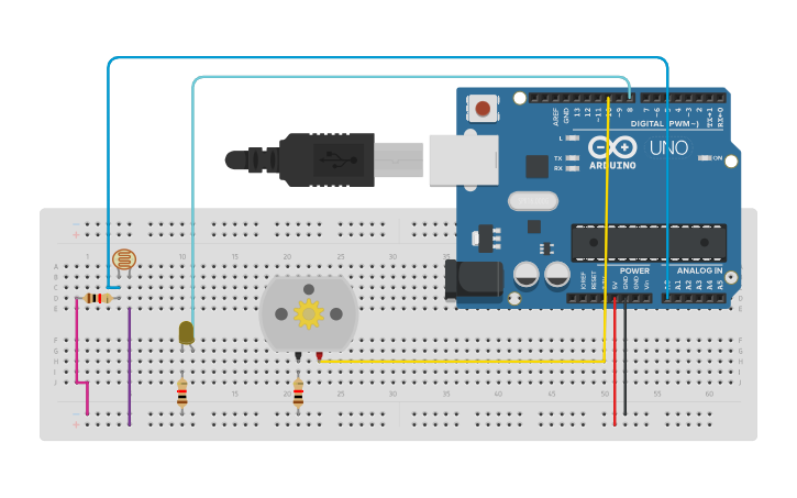 Circuit design Sistema de Riego | Tinkercad