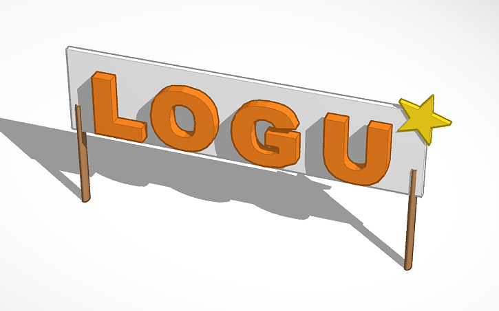 3D design LOGU ADVERTISING | Tinkercad