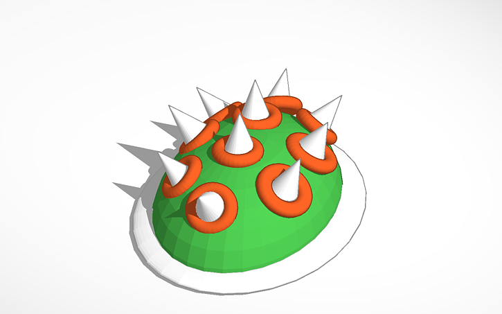 3D design The shell of Bowser | Tinkercad