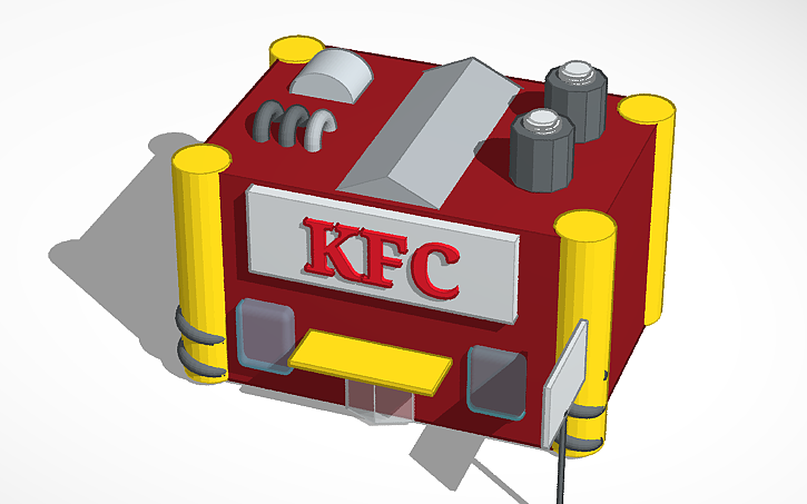 3D design KFC - Tinkercad