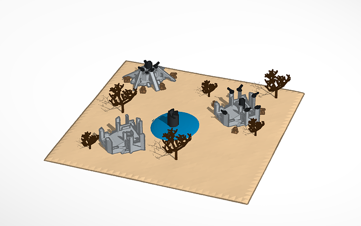3D design Desert base | Tinkercad