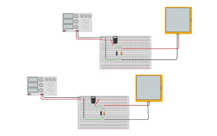 Circuit design clamper circuit | Tinkercad