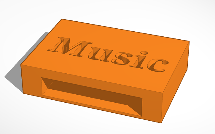 3D design Simple Music Box Case | Tinkercad