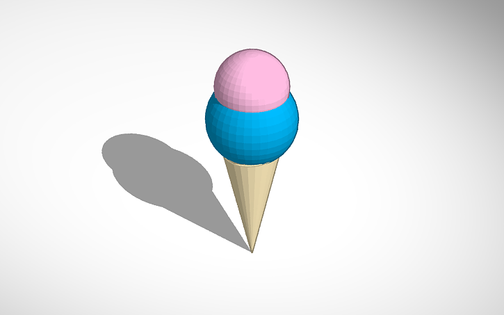 3D design ICE CREAM!!! - Tinkercad