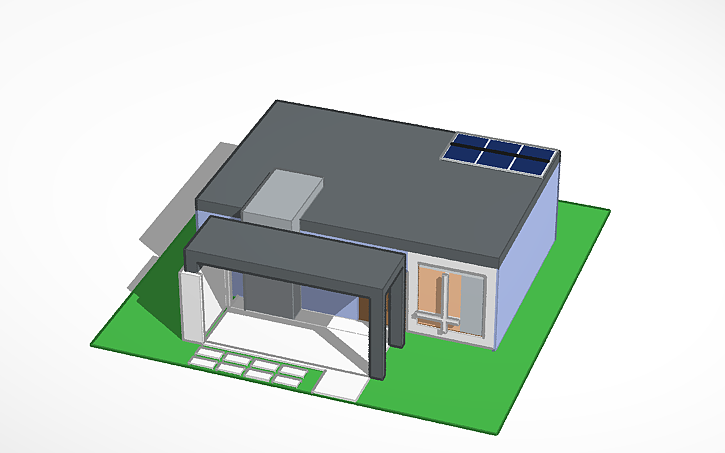 3D design Casa moderna - Tinkercad