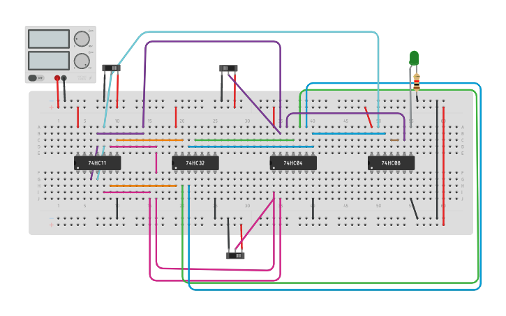 Circuit design Binary Cell for RAM - Tinkercad