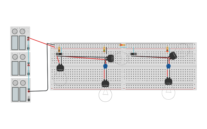 Circuit design circuito en paralelo - Tinkercad