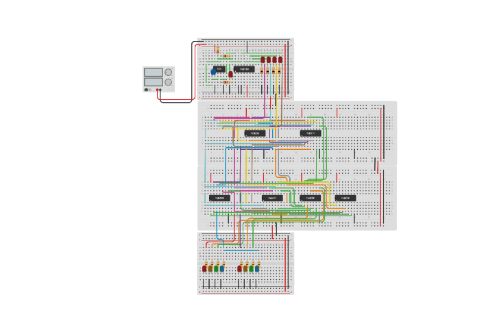 Circuit design Práctica 6 (parte 2 ) | Tinkercad