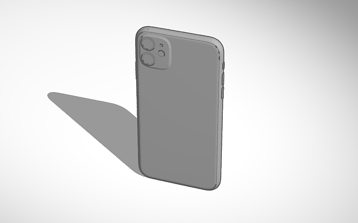 3D design iPhone 11 - Tinkercad