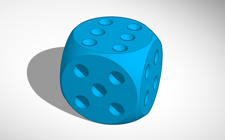 3D design Dice - Tinkercad
