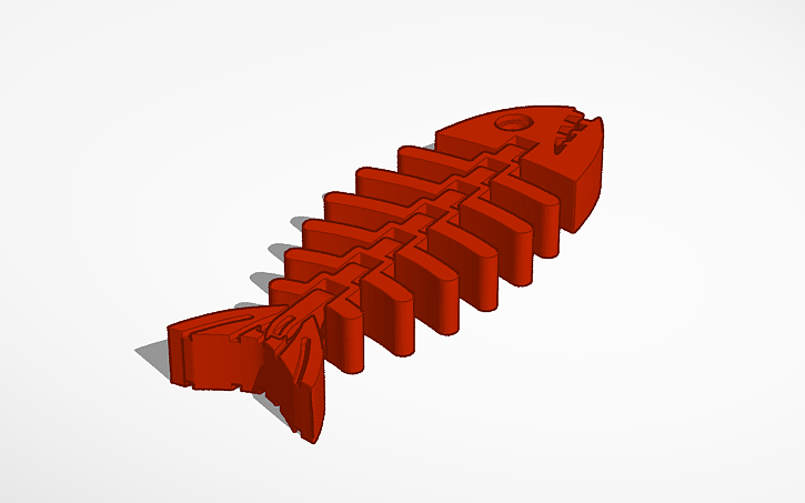 3D design Fish Fidget Toy - Tinkercad
