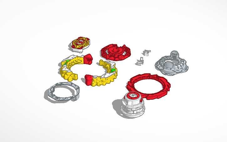 3D design Copy of ApollosTaiyo Nexus-s Wave' - 7 beyblade burst bu ...